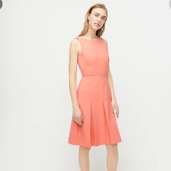 J Crew Dresses J Crew Pleated Aline In Stretch Wool Nwt New Poshmark